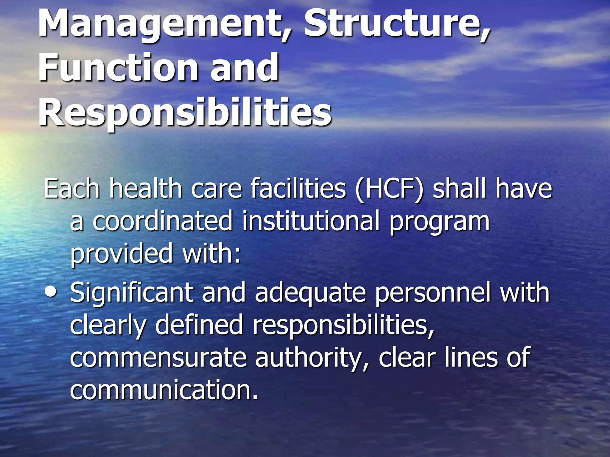 National Standards in Infection Control for Healthcare Facilities | PDF
