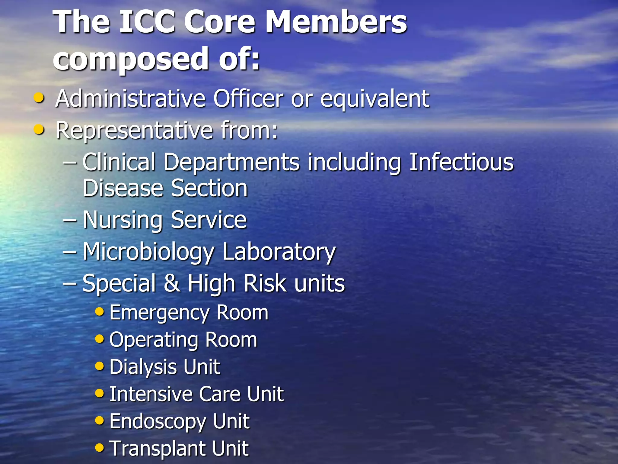 National Standards in Infection Control for Healthcare Facilities | PDF