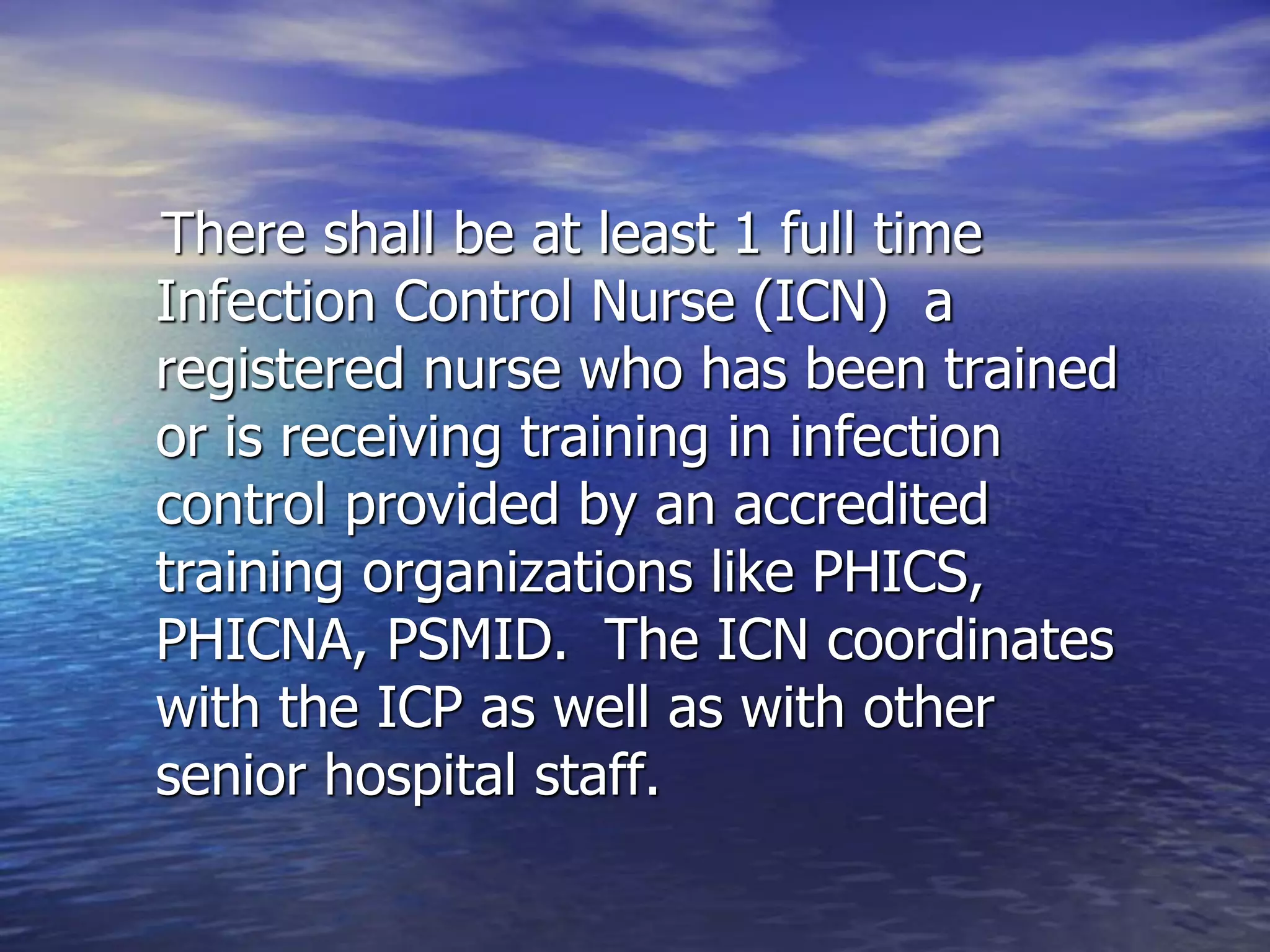 National Standards in Infection Control for Healthcare Facilities | PDF