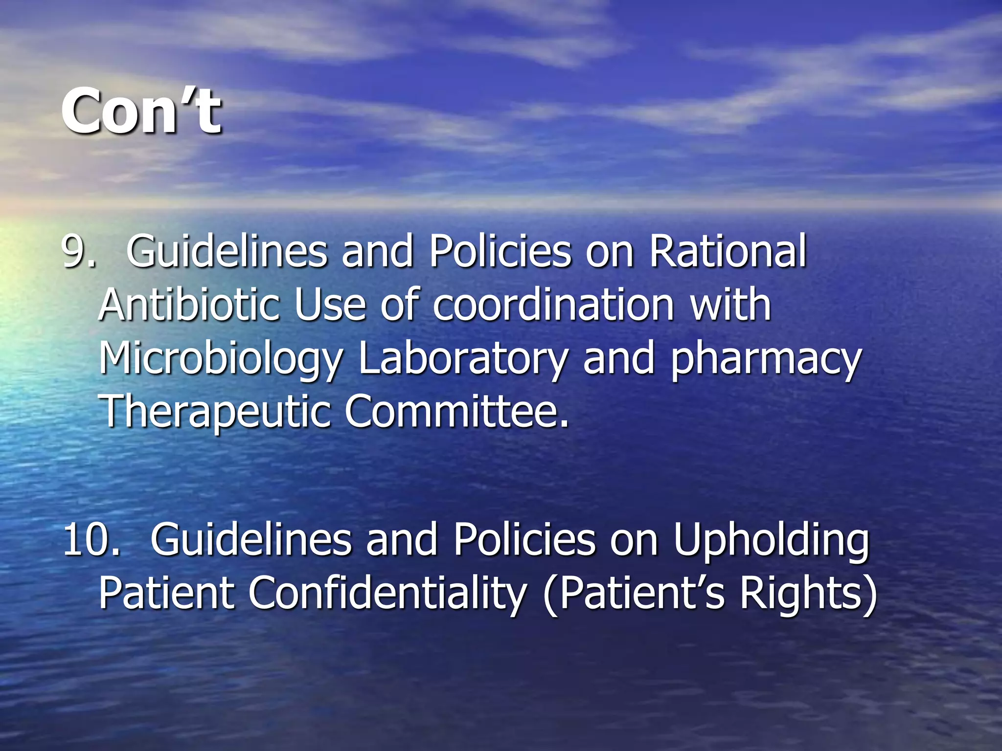 National Standards in Infection Control for Healthcare Facilities | PDF