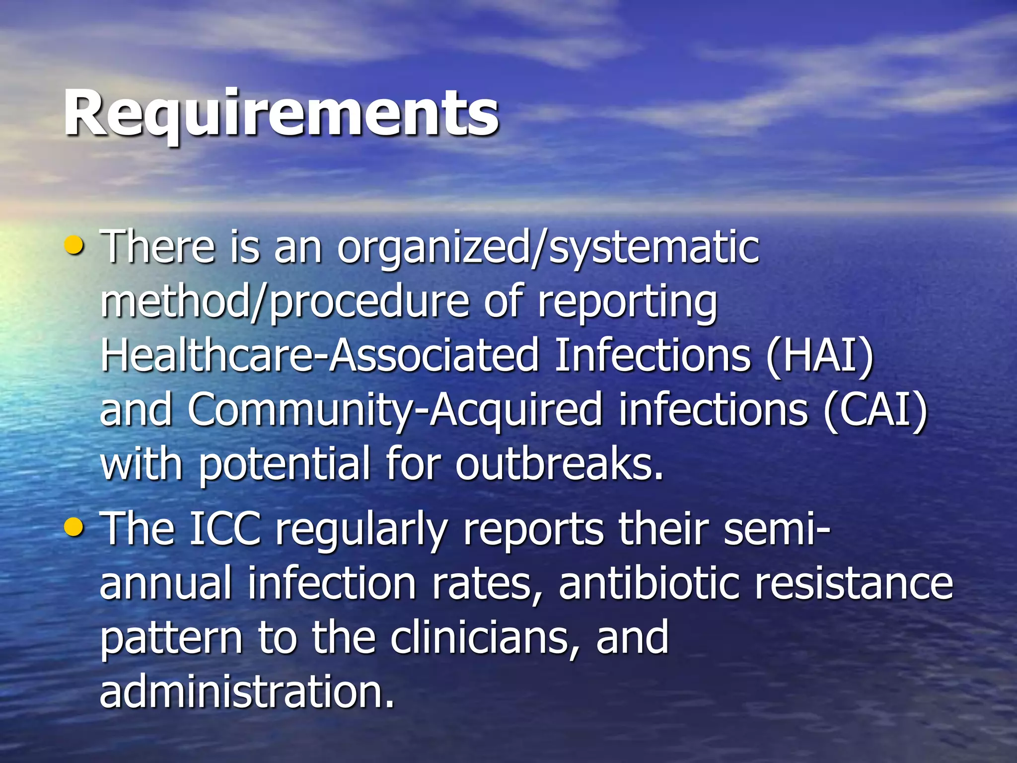 National Standards in Infection Control for Healthcare Facilities | PDF