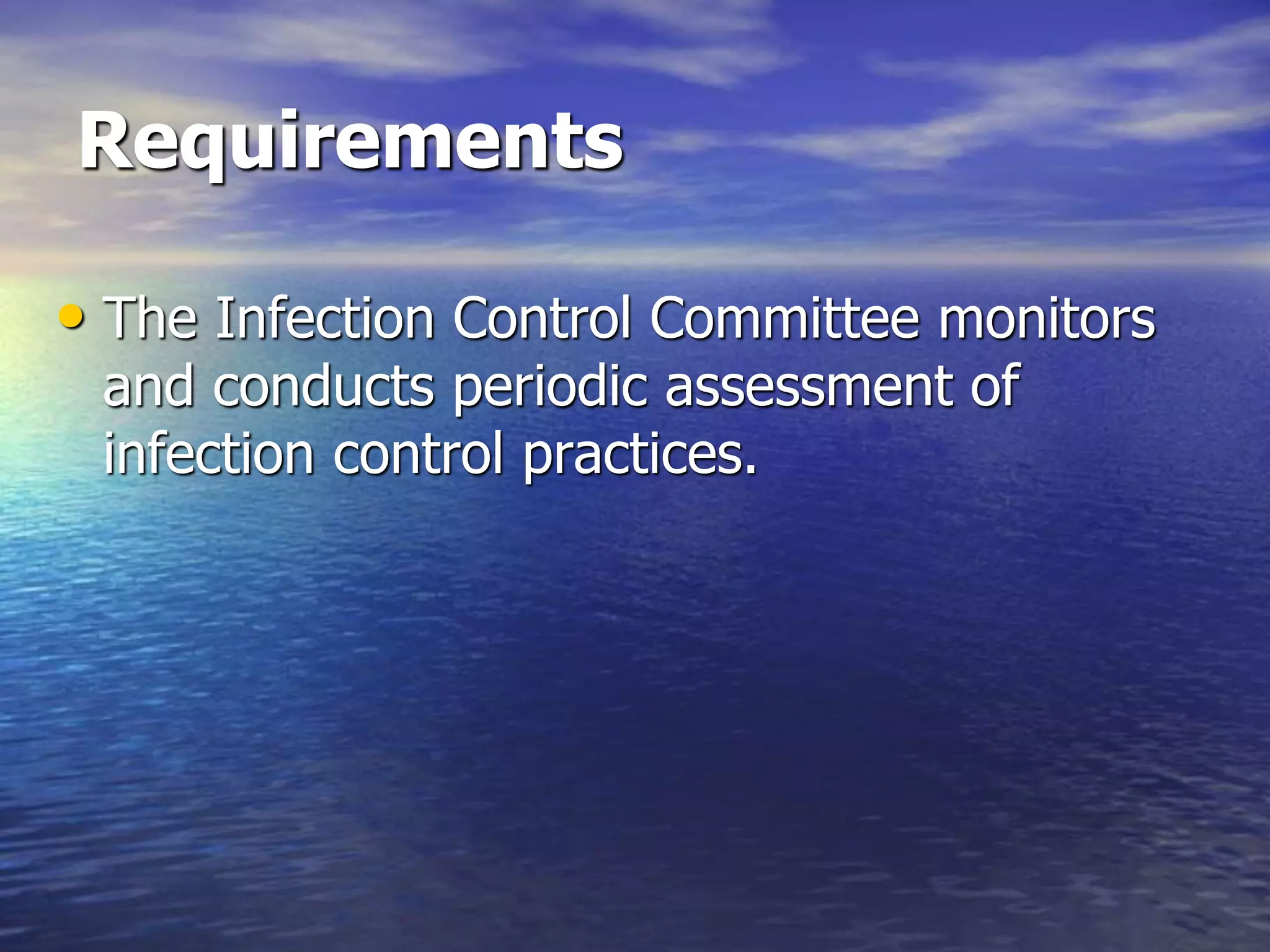 National Standards in Infection Control for Healthcare Facilities | PDF