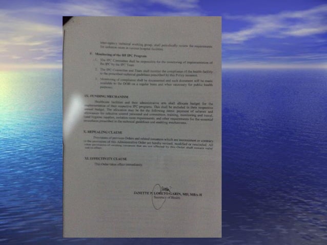 National Standards in Infection Control for Healthcare Facilities | PDF ...