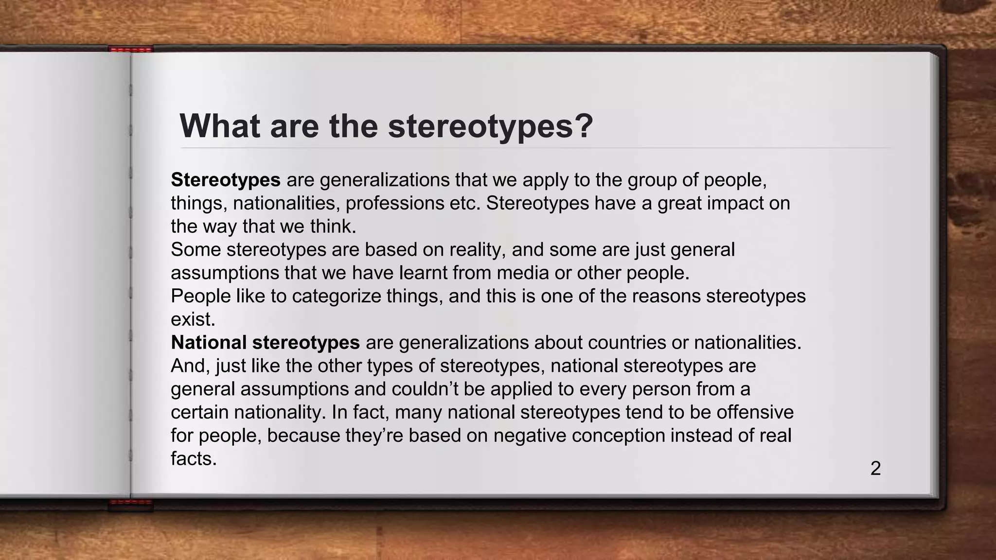 National stereotypes | PPT