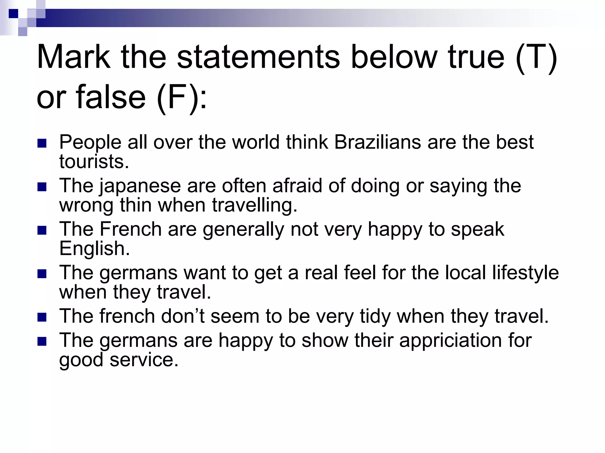 National Stereotypes | PPT