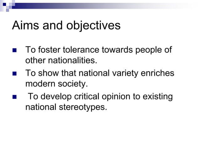 National Stereotypes | PPT
