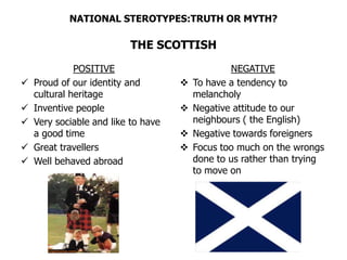 National sterotypes | PPT