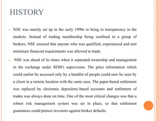 National Stock Exchange and Nifty | PPTX