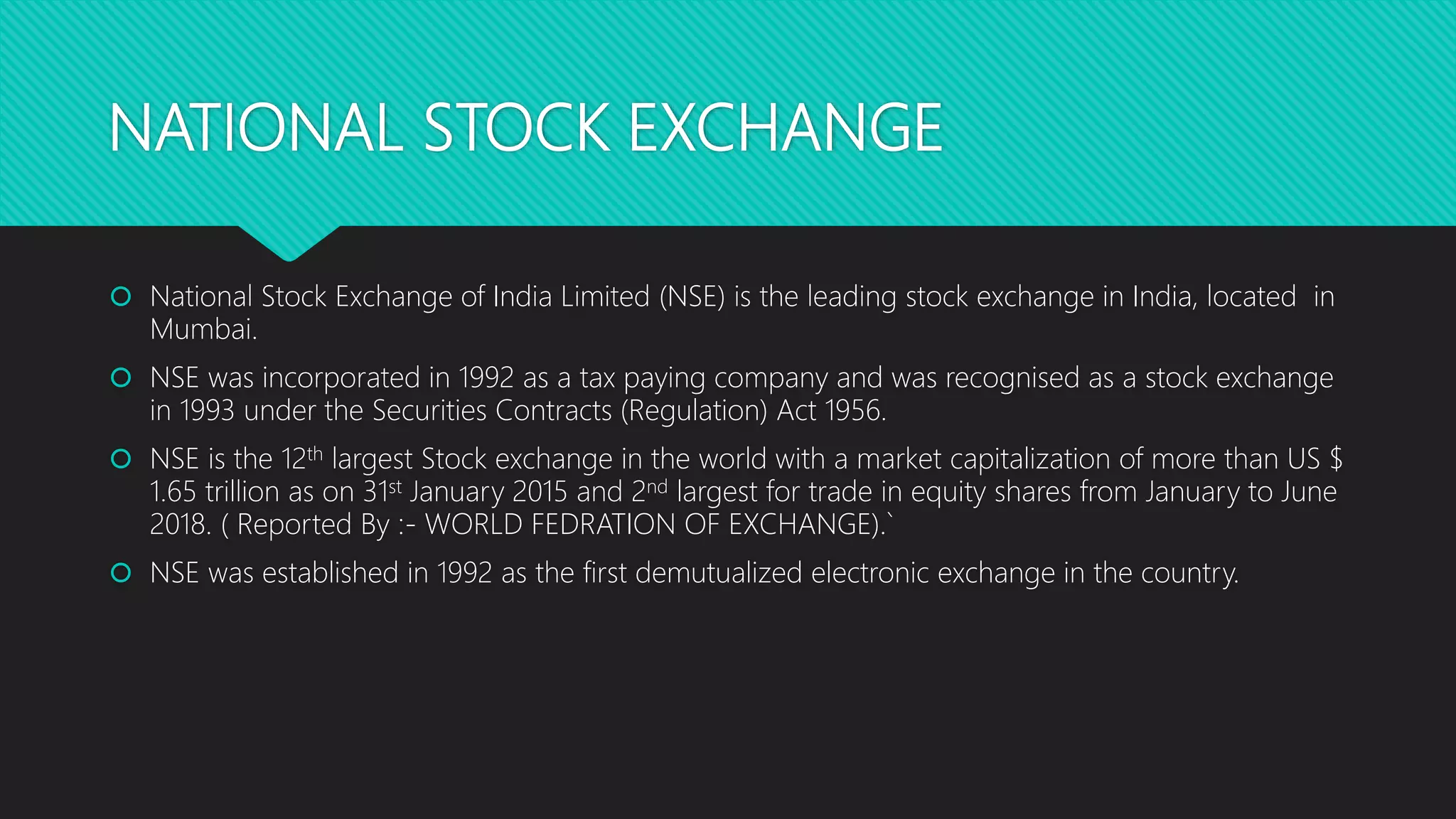 National stock exchange | PPT