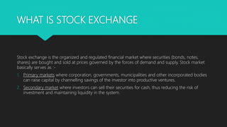 National stock exchange | PPT