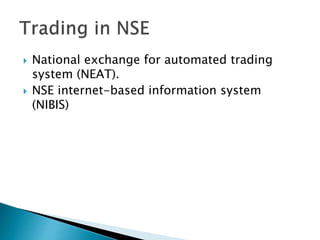 National stock exchange of india | PPT