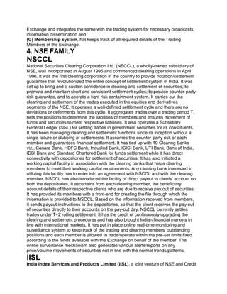 National stock exchange of india limited | PDF