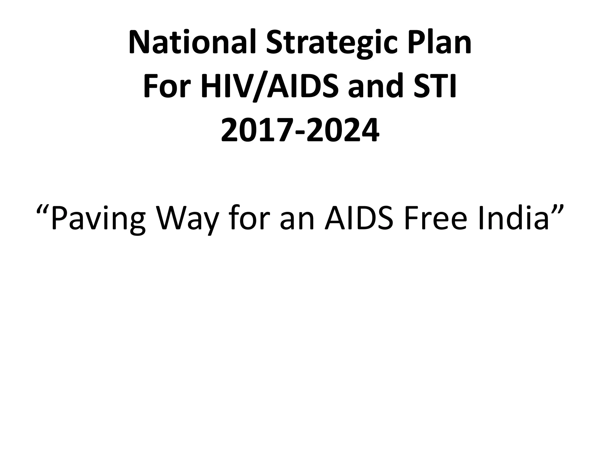 National strategic plan | PPTX