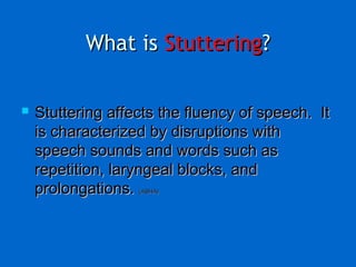 National stuttering awareness week | PPT | Ear, Nose and Throat ...