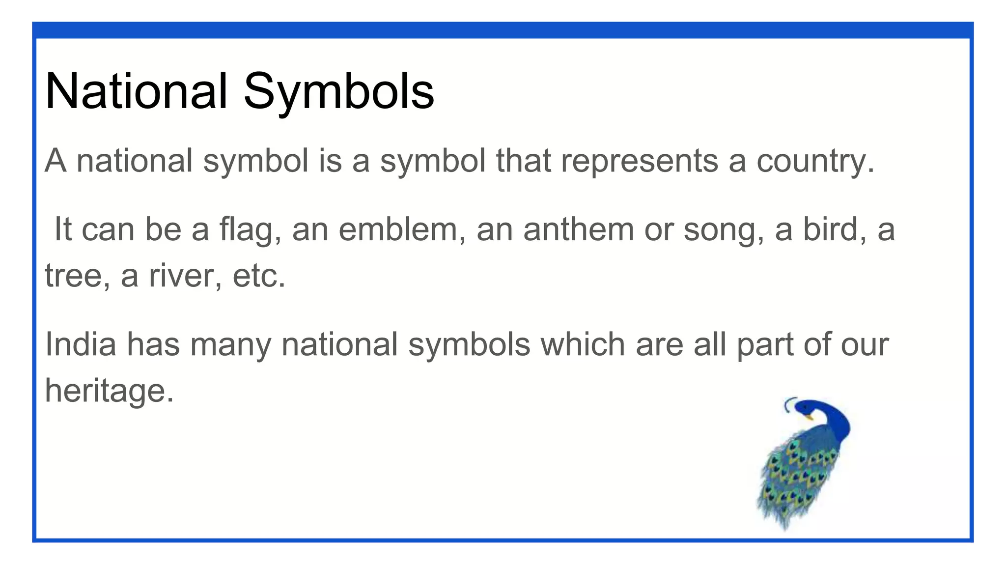 National Symbols of India | PPTX