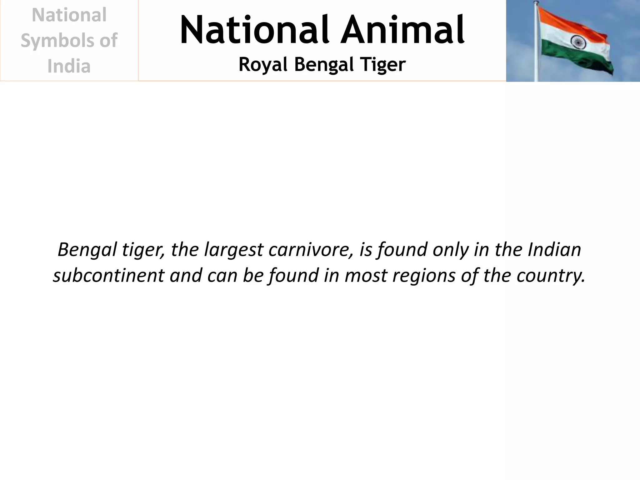 National Symbols of India | PPTX