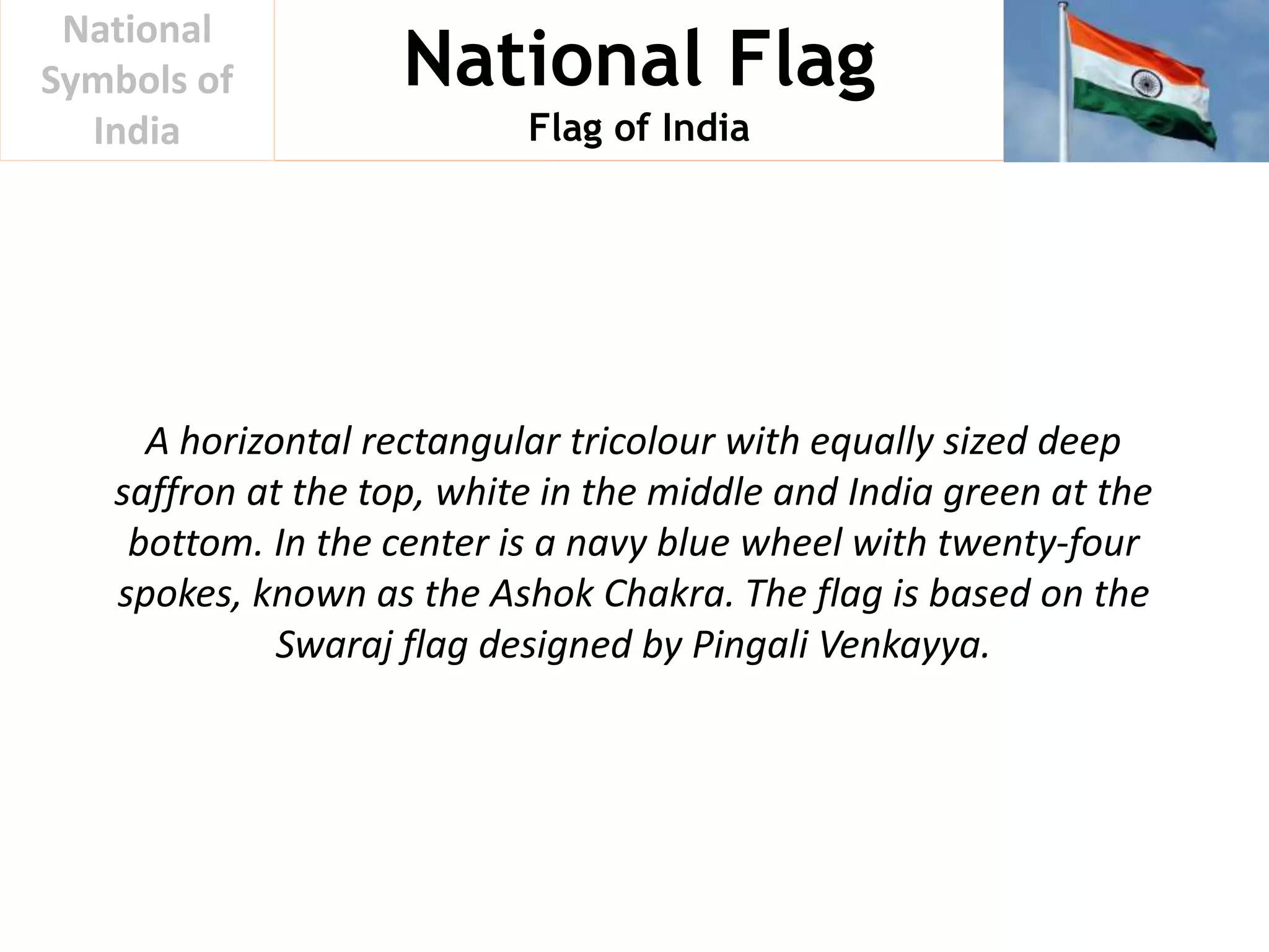 National Symbols of India | PPTX