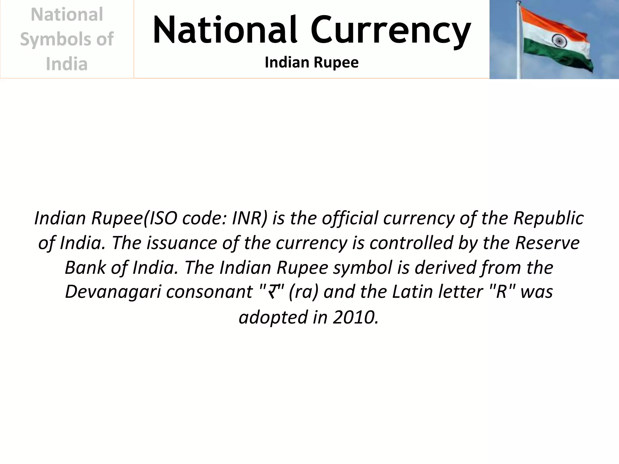 National Symbols of India | PPTX