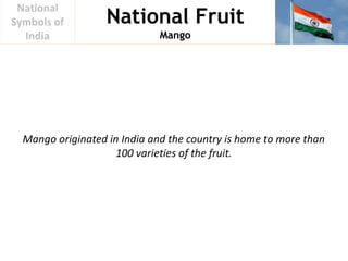 National Symbols of India | PPTX