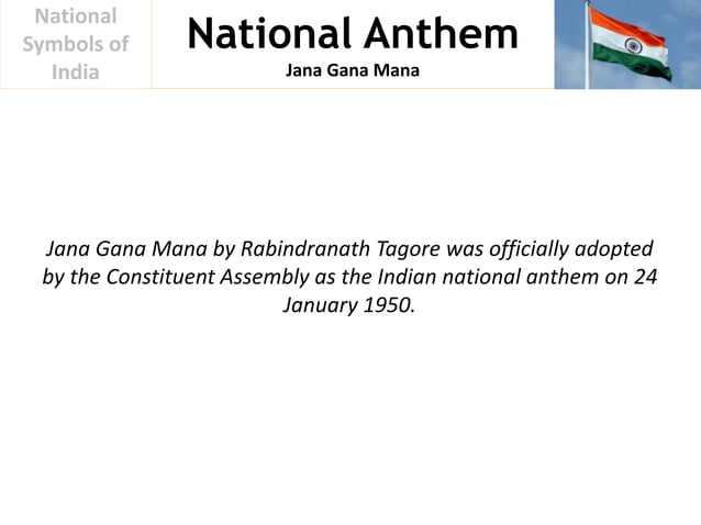 National Symbols of India | PPTX