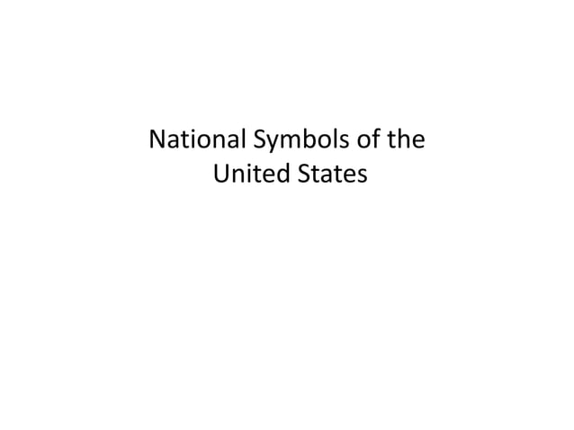 National symbols of the | PPT
