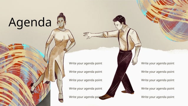 National Tango Day art of template PPT001 | PPT