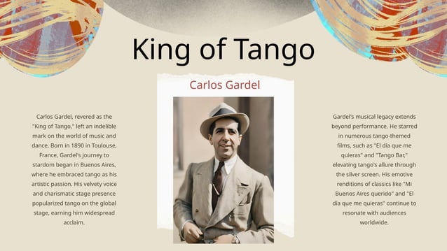 National Tango Day art of template PPT001 | PPT
