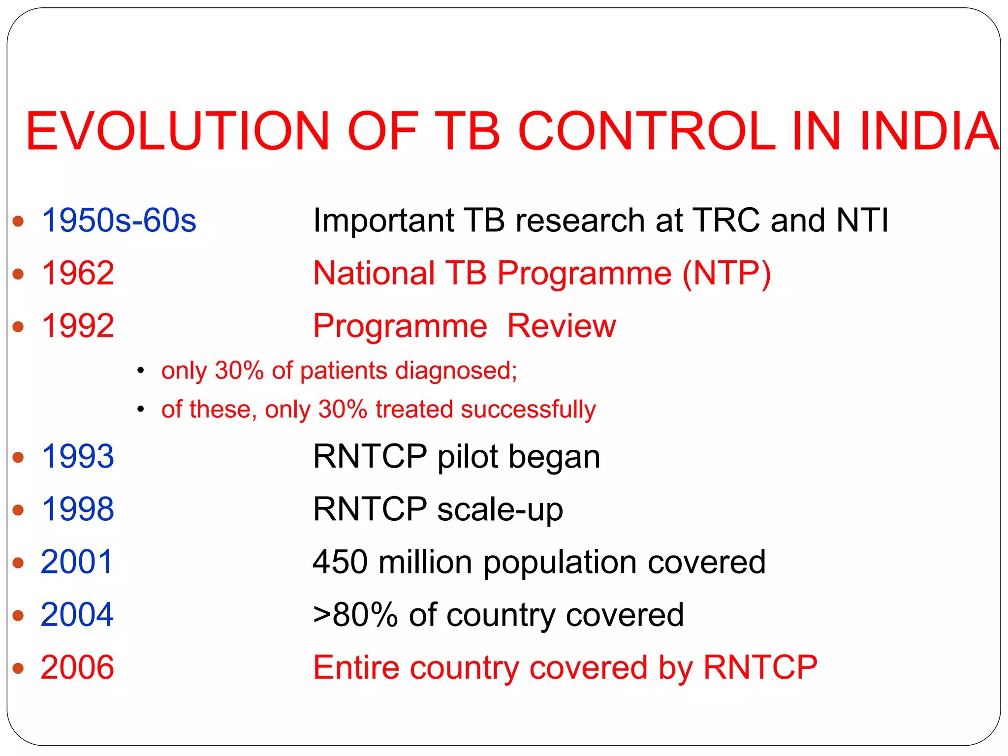 National TB Elimination programme(NTEP) at a glance | PPTX