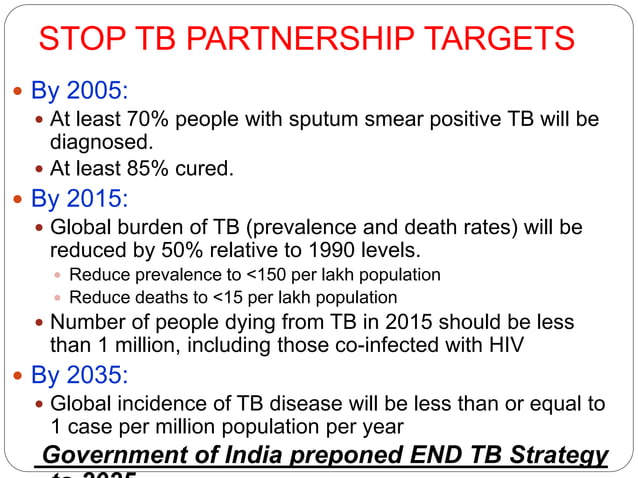 National TB Elimination programme(NTEP) at a glance | PPTX
