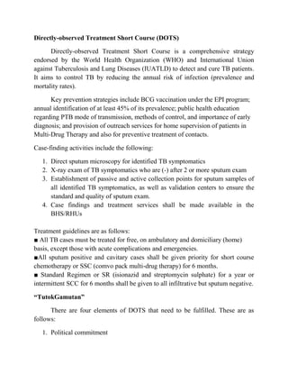 National tb program | DOCX
