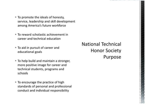 National Technical Honor Society | PPT