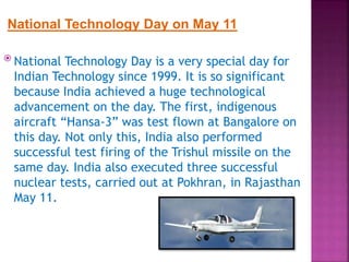 National Technology Day | PPTX