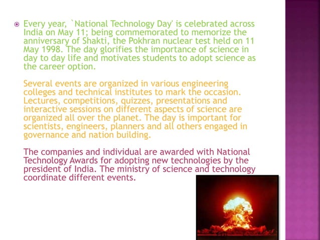 National Technology Day | PPTX
