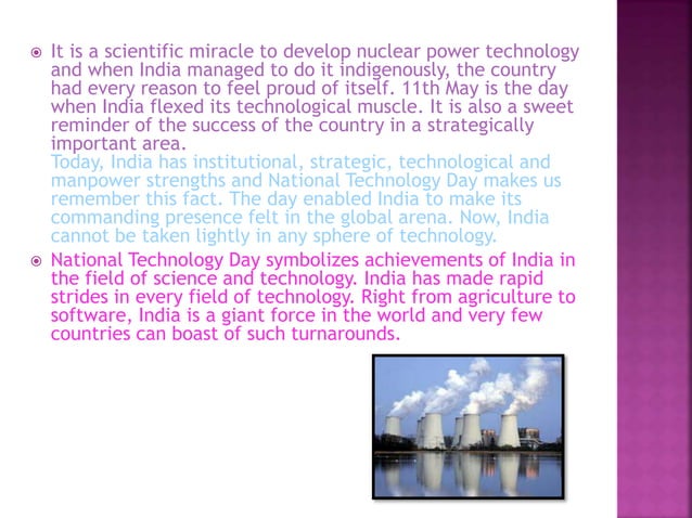 National Technology Day | PPTX