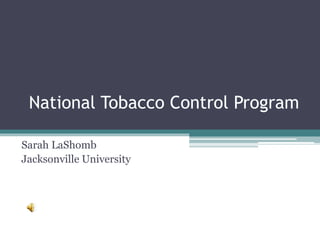 National tobacco control program (ntcp) | PPTX | Illegal Drugs, Tobacco ...
