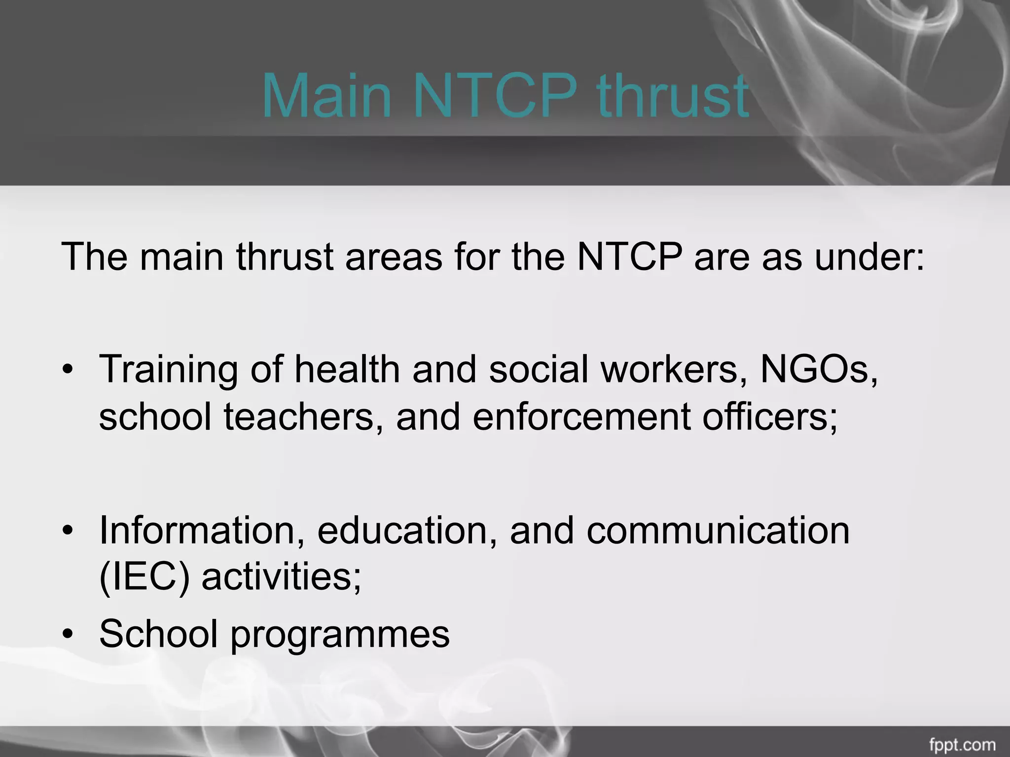 National tobacco control program (ntcp) in india | PDF