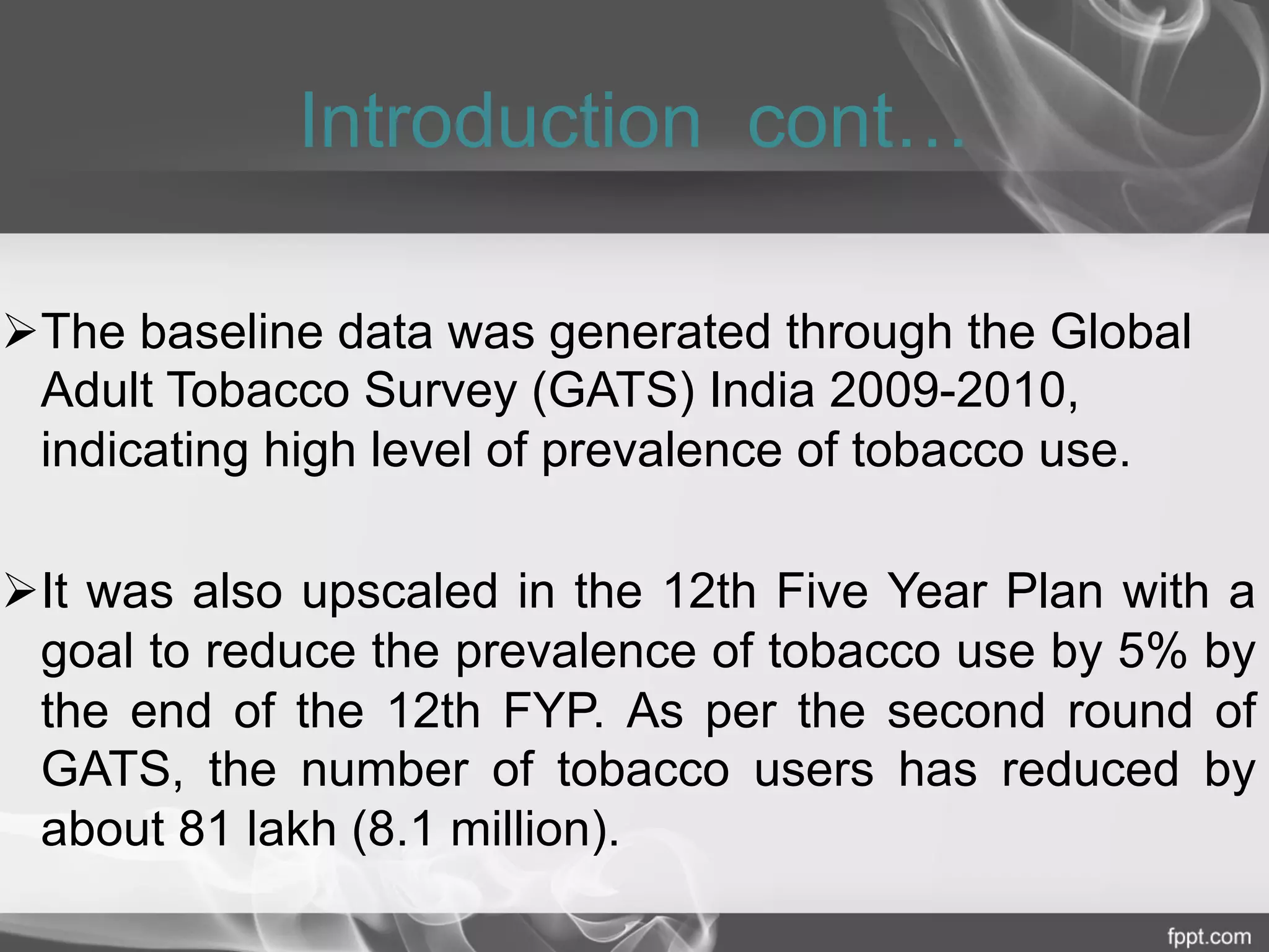 National tobacco control program (ntcp) in india | PDF