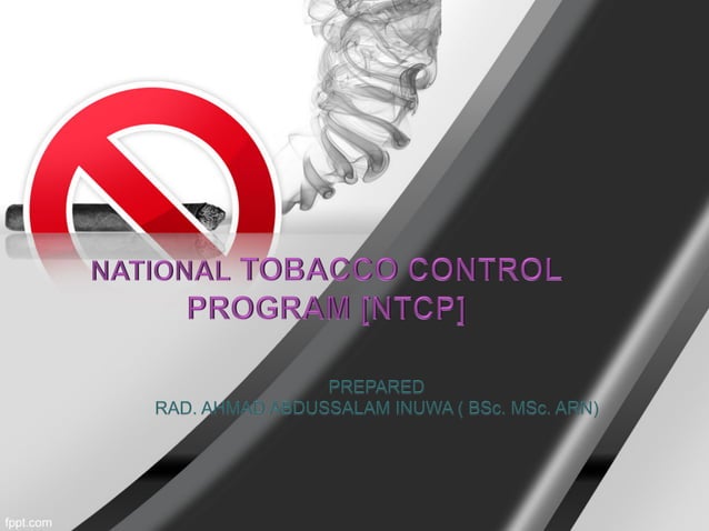 National tobacco control program (ntcp) in india | PDF