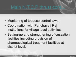 National tobacco control program (ntcp) in india | PDF