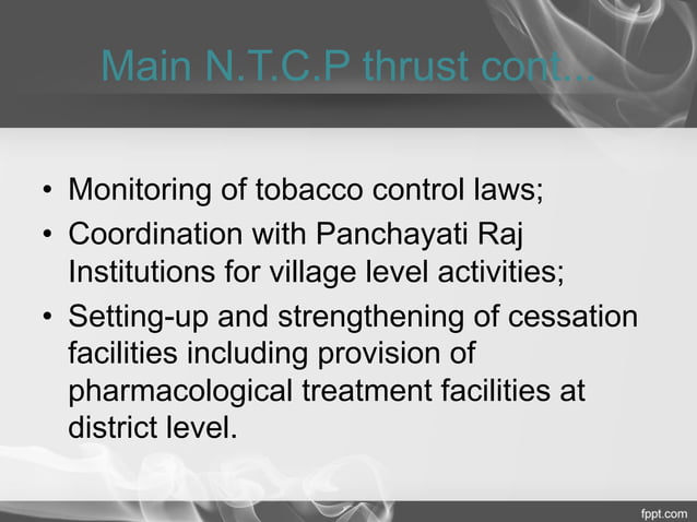 National tobacco control program (ntcp) in india | PDF