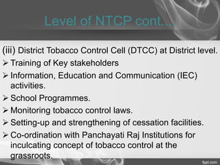 National tobacco control program (ntcp) in india | PDF