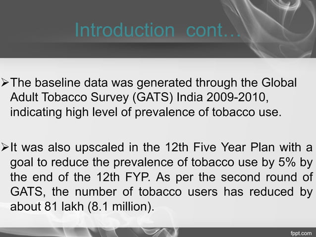 National tobacco control program (ntcp) in india | PDF