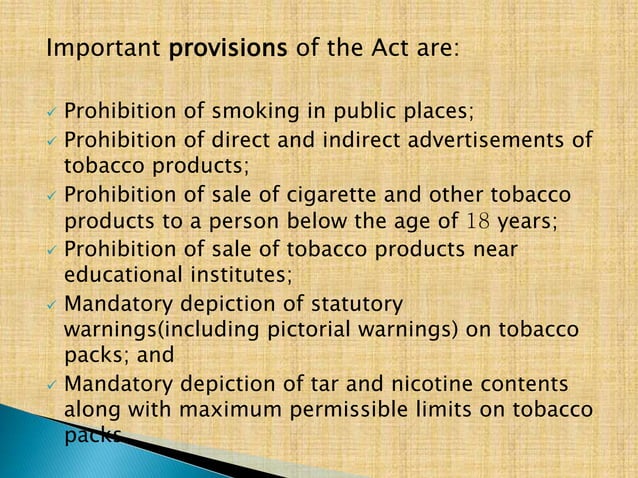 National tobbacco control programme | PPTX | Illegal Drugs, Tobacco ...