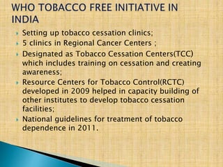 National tobbacco control programme | PPTX