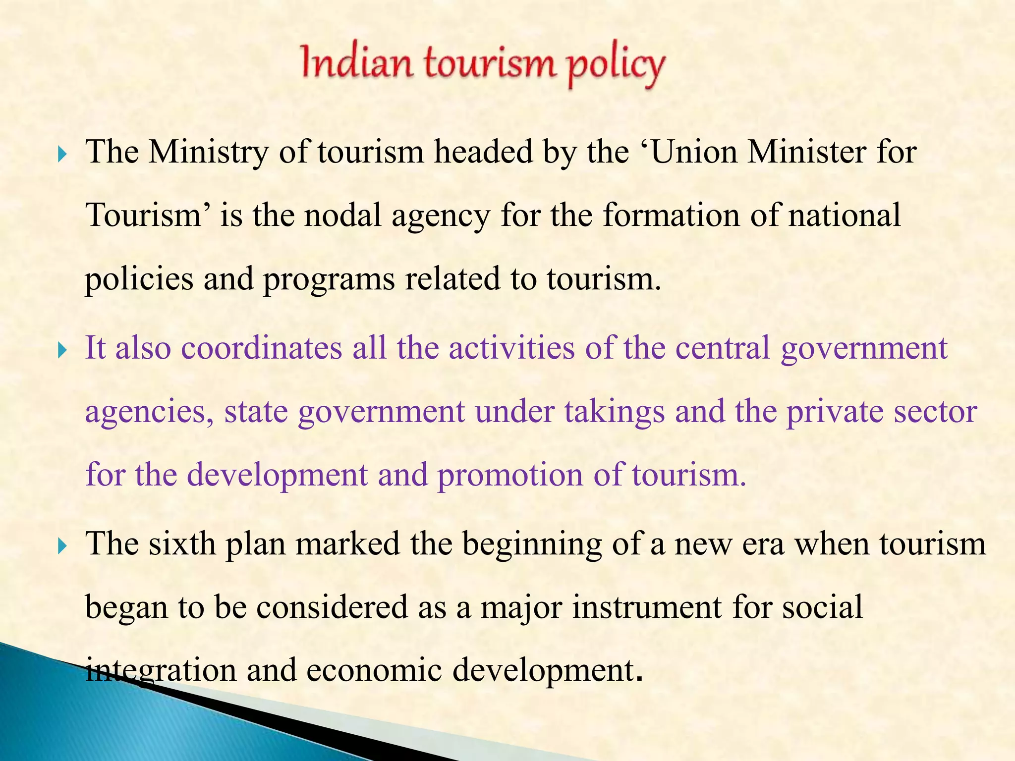 National tourism policy | PPTX