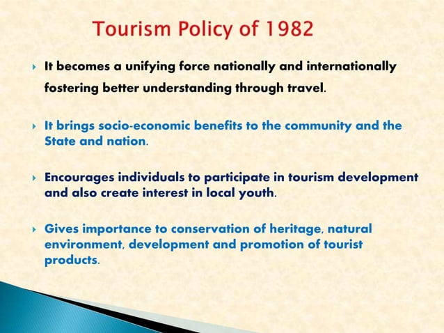 National tourism policy | PPTX