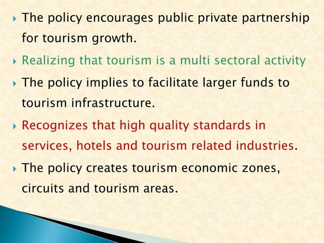 National tourism policy | PPTX