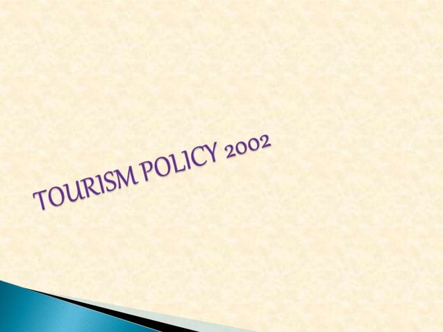 National tourism policy | PPTX