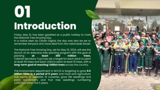 National Tree Planting Day May 2024 Nairobi | PPT | Free Download