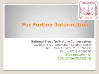 National trust for nature conservation | PPTX